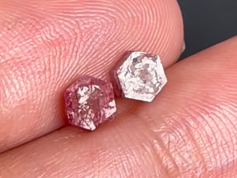 PAIR of TABULAR Red Beryl Ruby Violet Claims Beaver County - Etsy