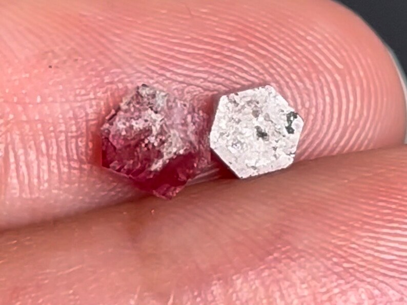 PAIR of TABULAR Red Beryl Ruby Violet Claims Beaver County - Etsy