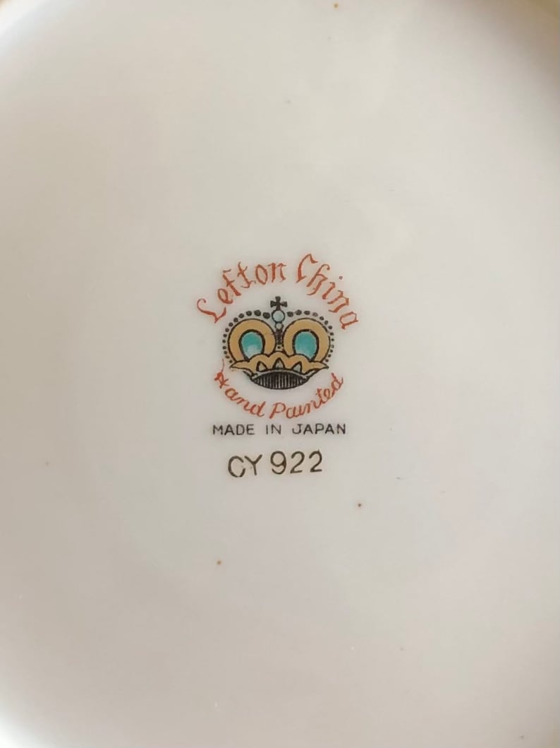 Vintage Lefton Bone China Cup and Saucer CY 922 - Etsy