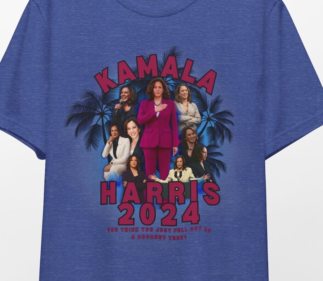 Coconut Tree Kamala Harris 2024 Election Tee, Democratic Party, You ...