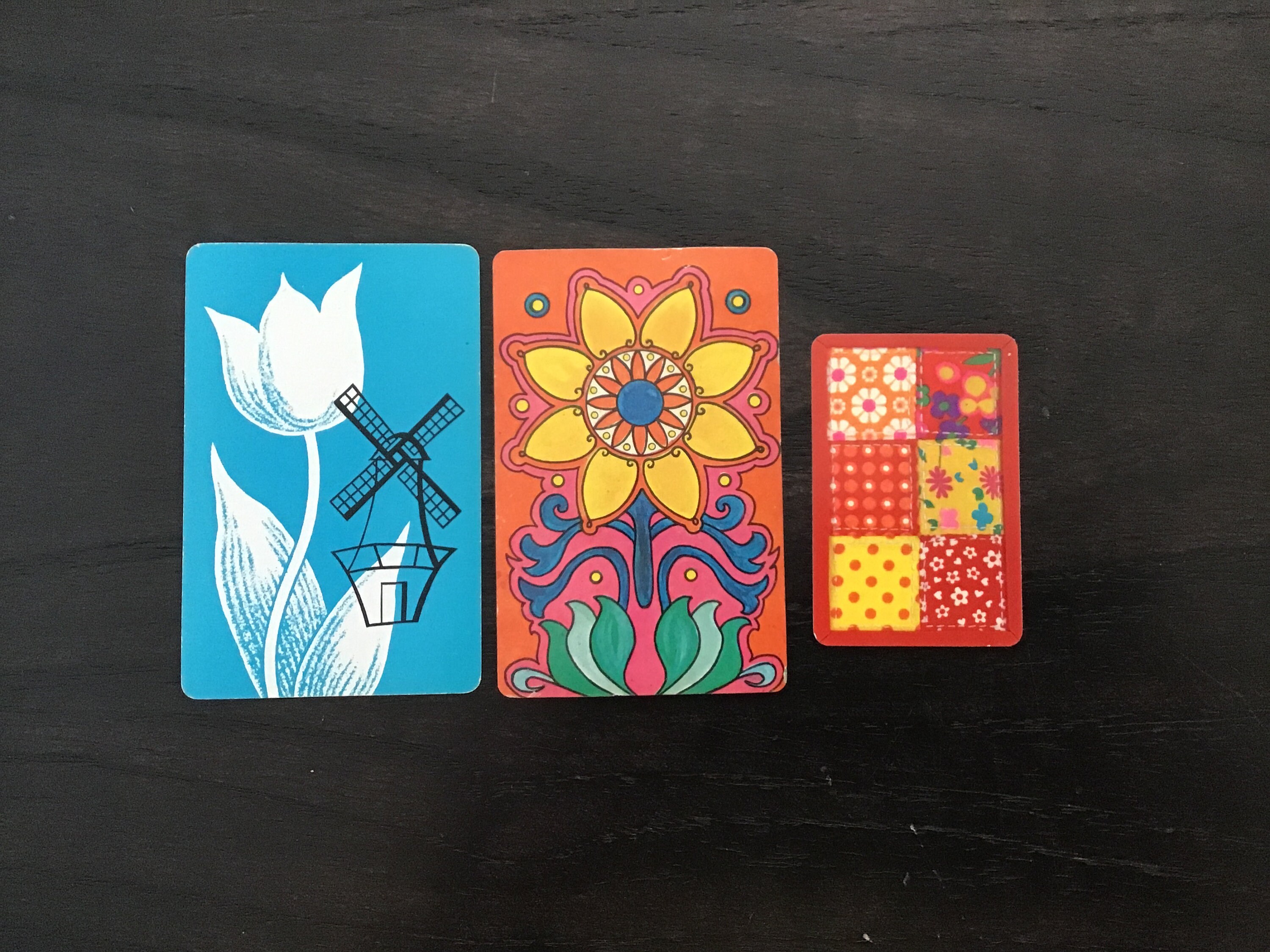 Lot/15 1960s-1970s Playing Cards, Flowers and Florals, Artist Trading ...