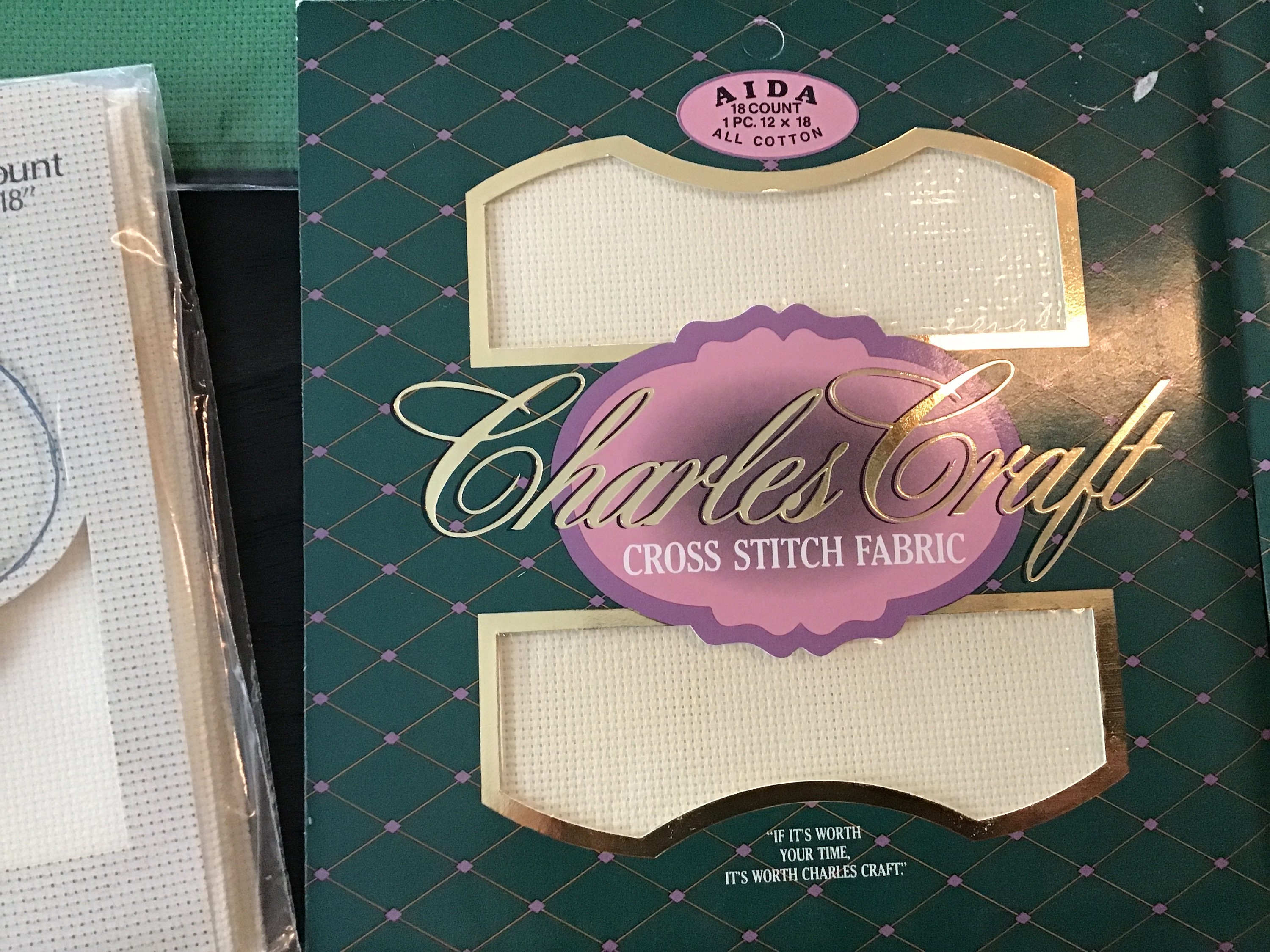 Charles Craft Aida 18ct Cross Stitch Fabric, New and Unopened Package ...