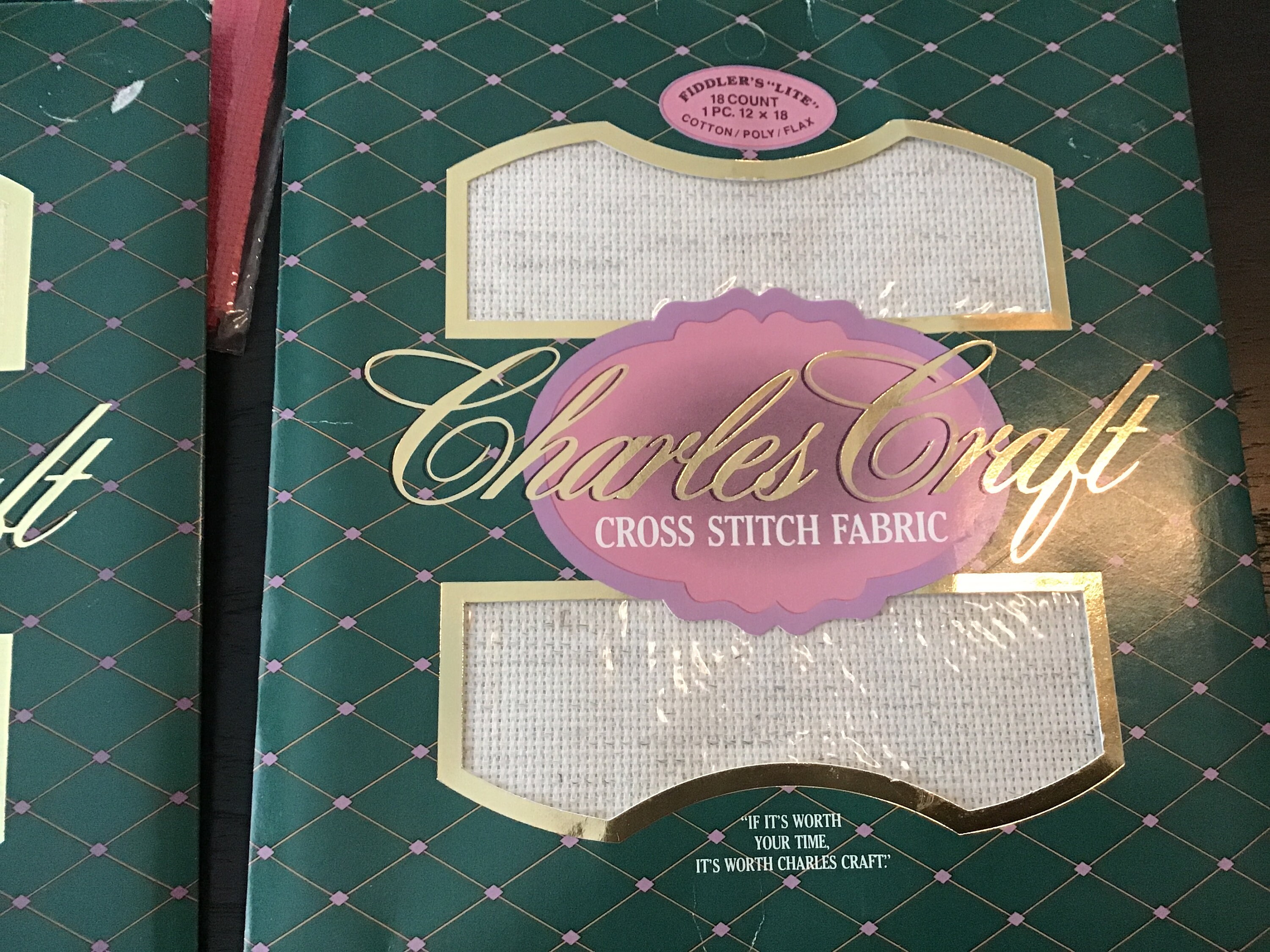 Charles Craft Aida 18ct Cross Stitch Fabric, New and Unopened Package ...