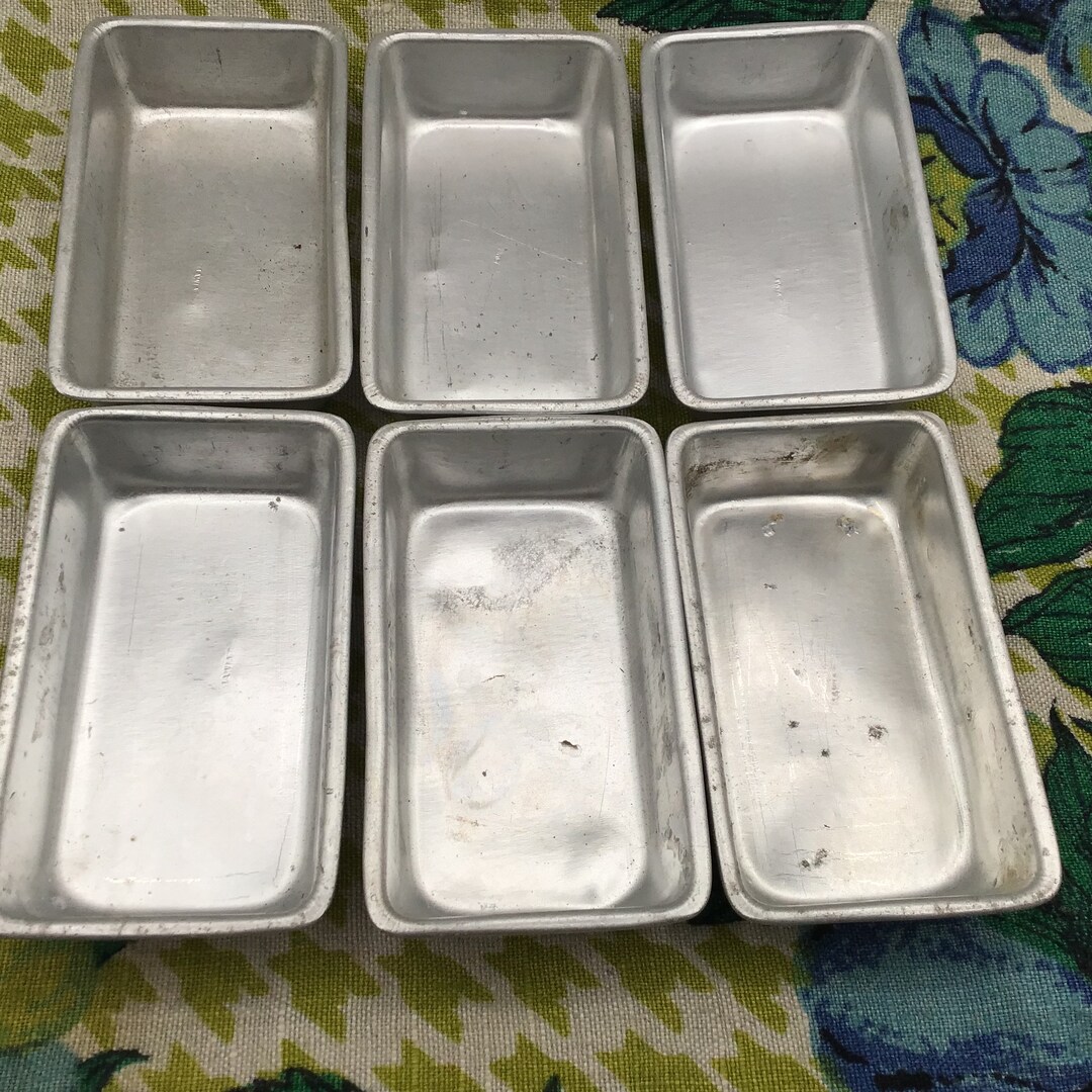 Lot/6 Small Aluminum Baking Pans/molds for Crafting, Altered Art ...