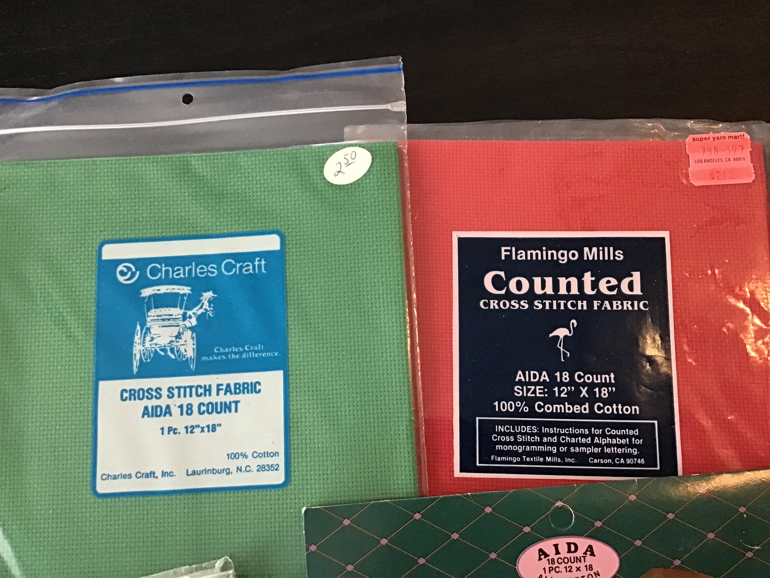 Charles Craft Aida 18ct Cross Stitch Fabric, New and Unopened Package ...