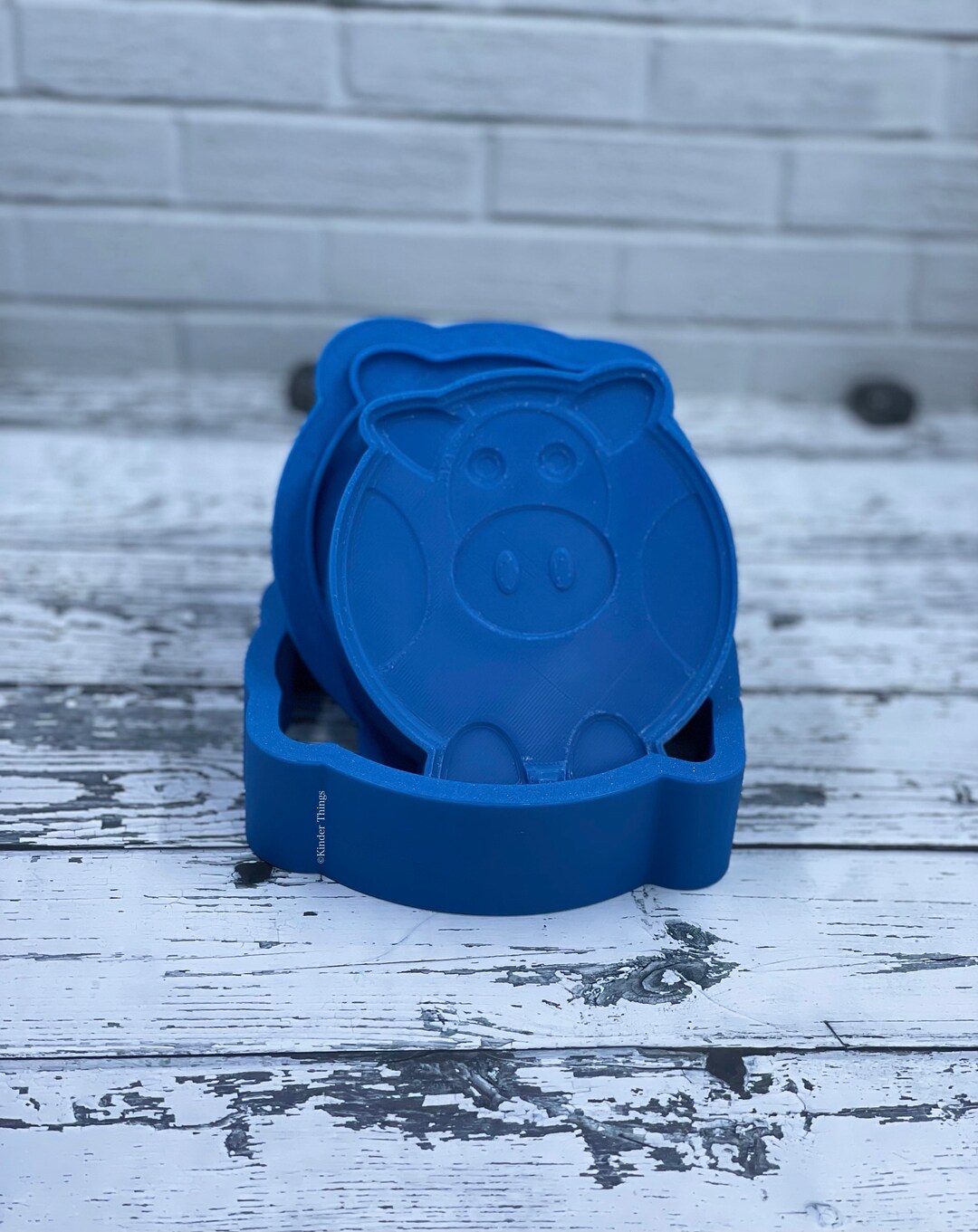 3D Printed Flat Cow Bath Bomb Mold - Etsy