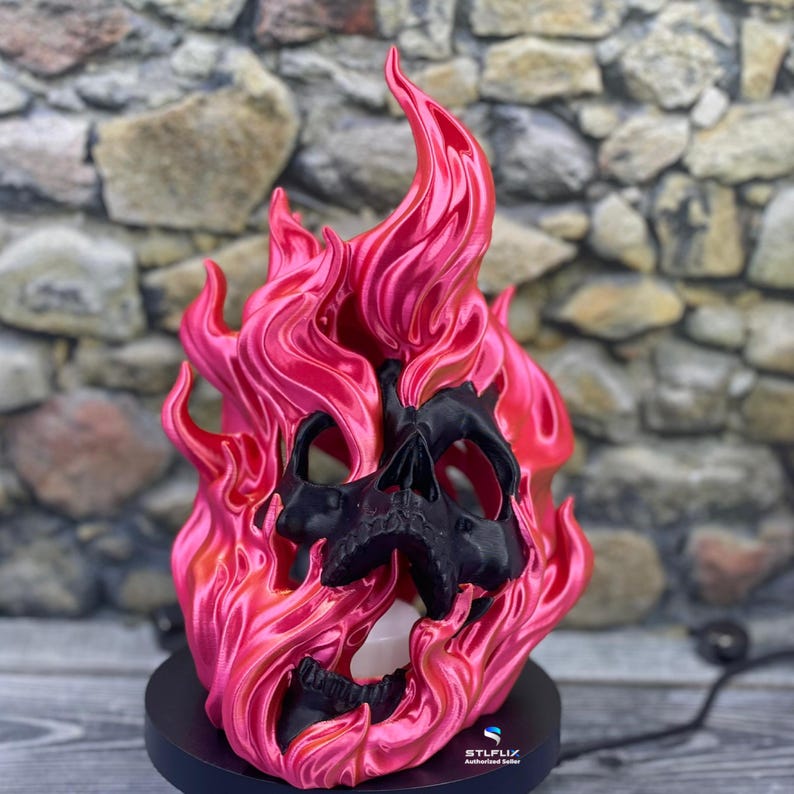 3D Bone Fire Tea Light - Etsy