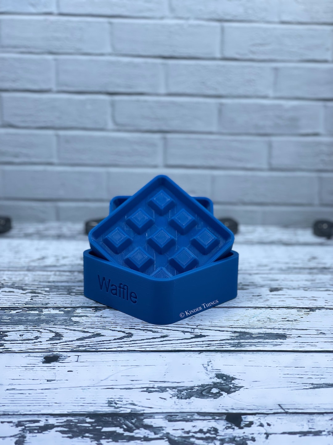 3D Printed Square Waffle Bath Bomb Mold - Etsy