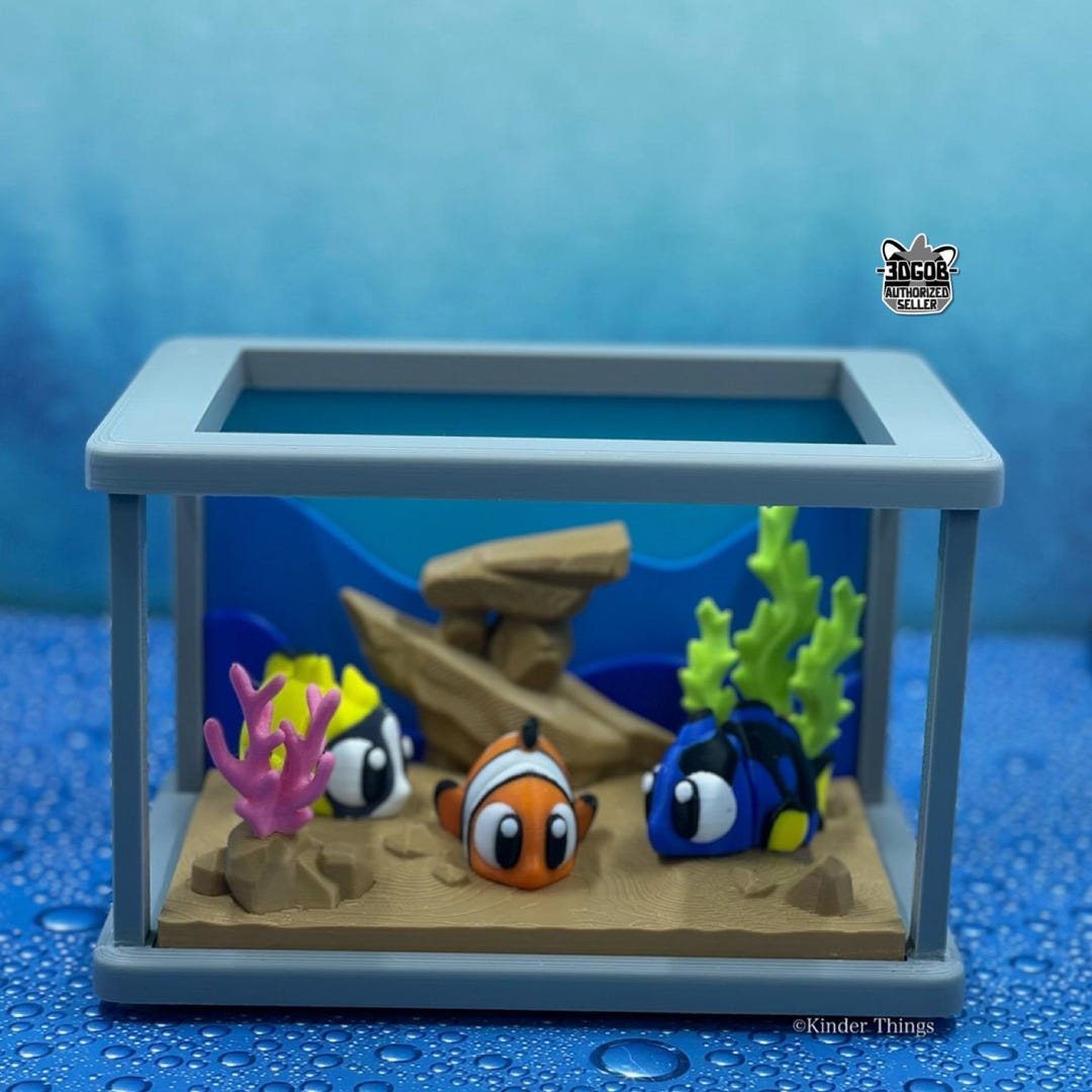 Articulated Saltwater Fish Aquarium Diorama - Etsy