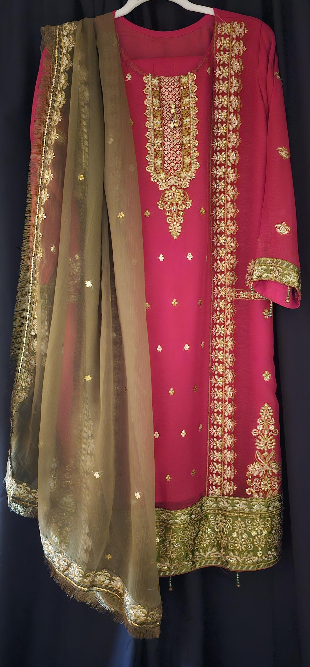 Engagement Outfit, Wedding Outfit, Shadi Clothing, Embroidered Kurtas ...