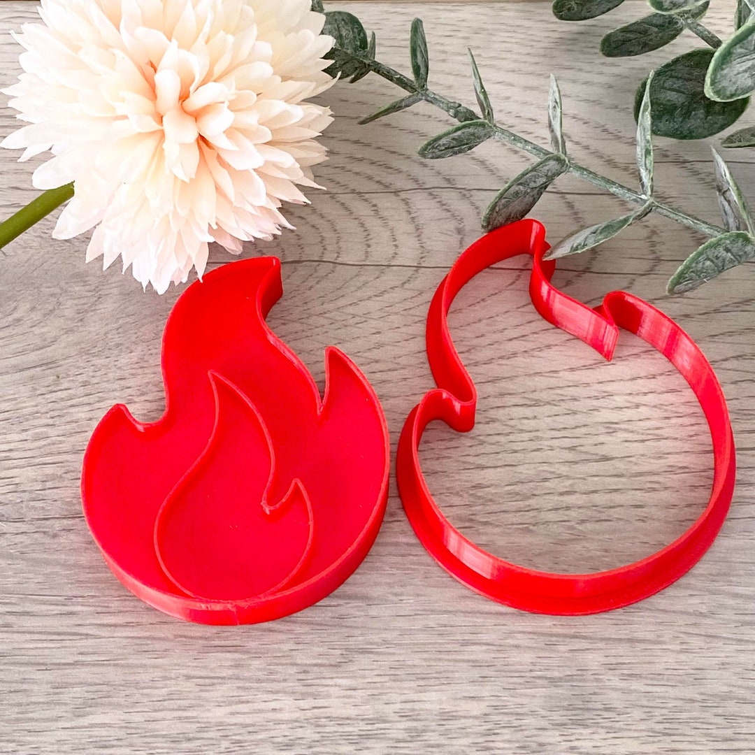 Fire Flame Cookie Cutter & Stamp - Etsy Australia