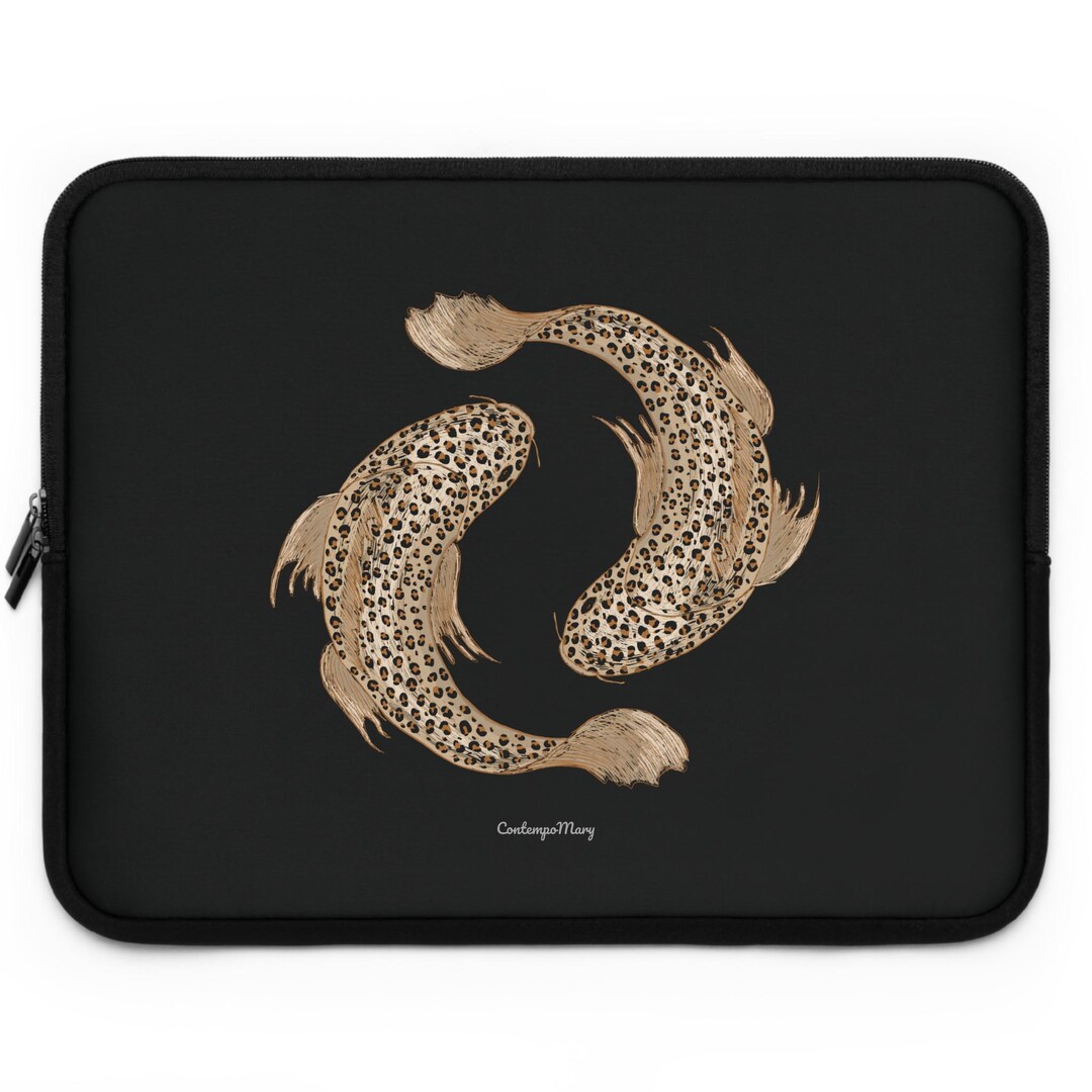 Koi Fish Laptop Sleeve, Cheetah Print Tablet Sleeve, Pisces Laptop Case ...
