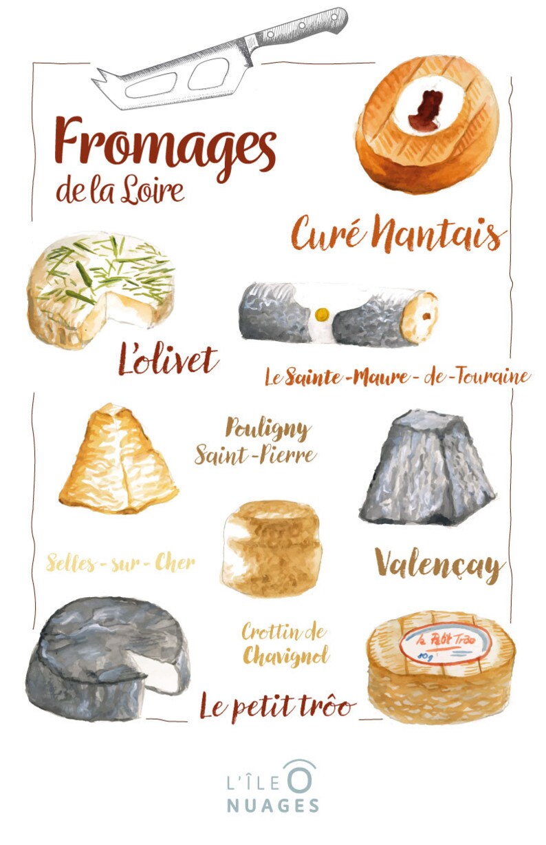 Loire Cheese Poster PRINTABLE / DOWNLOADABLE - Etsy