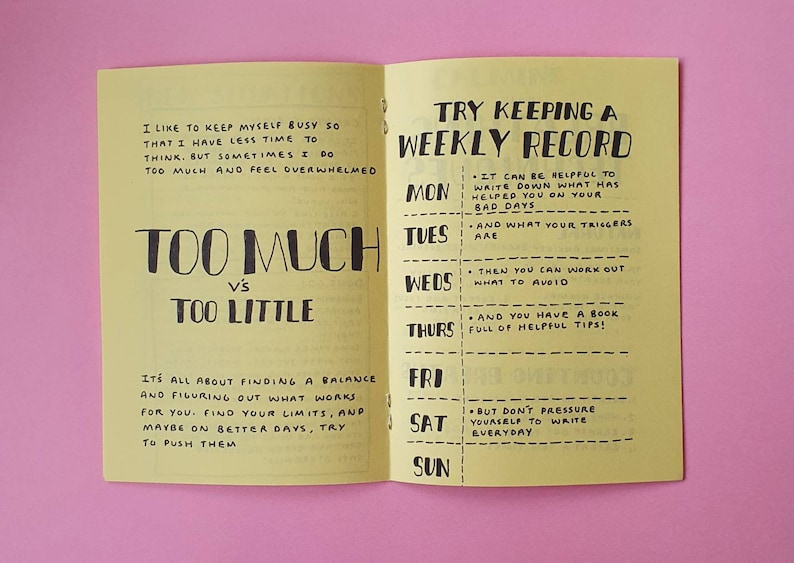 Living With Anxiety Zine: Self Help, Informative, Educational - Etsy