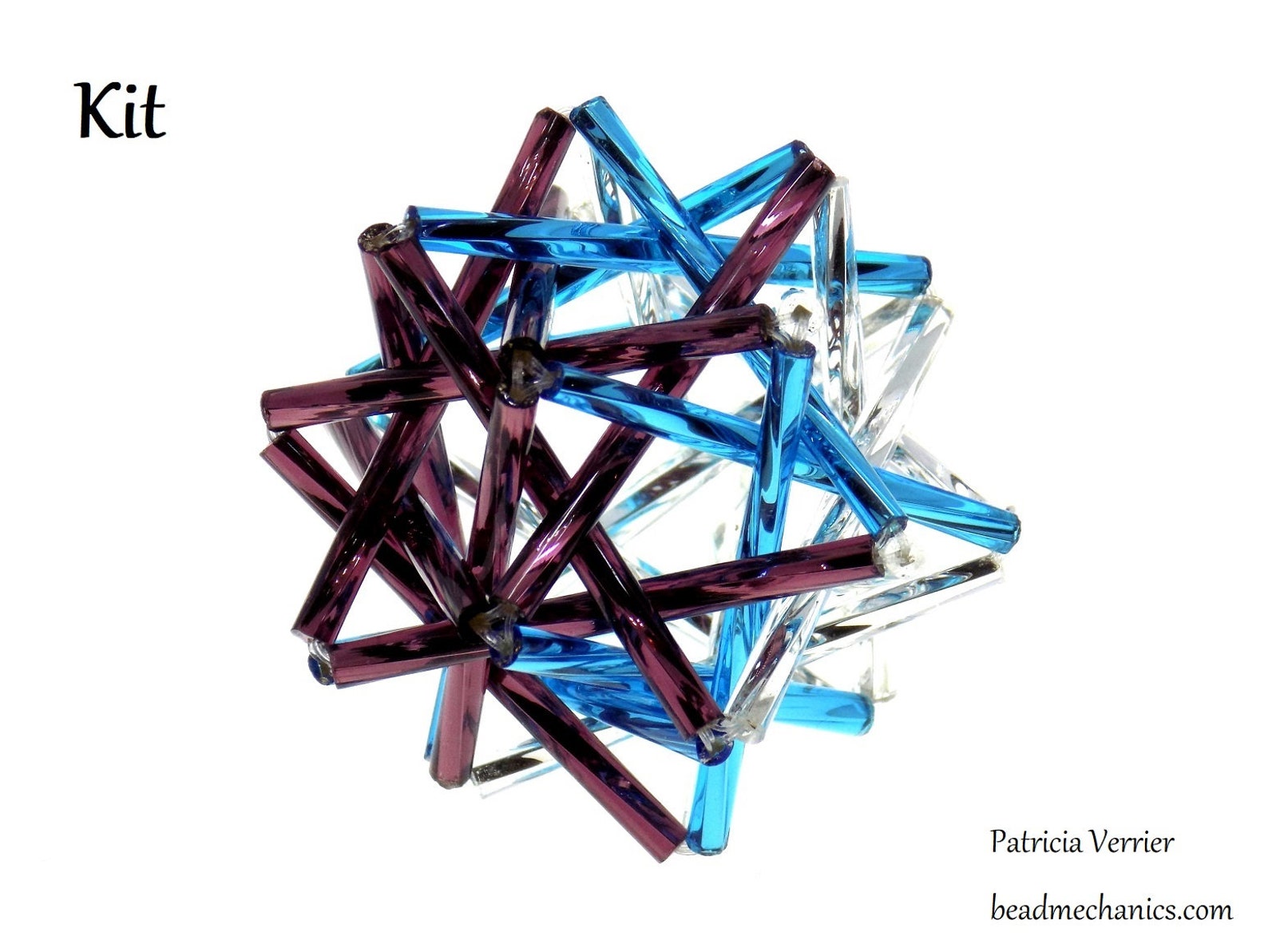 Bead Kit for 30mm Bugle Bead Three Colour Interlinked - Etsy