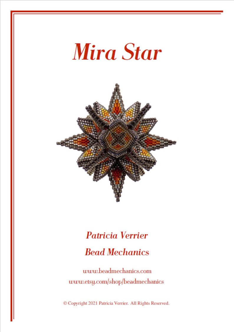 Tutorial for Mira Star Beaded Truncated Octahedron - Etsy