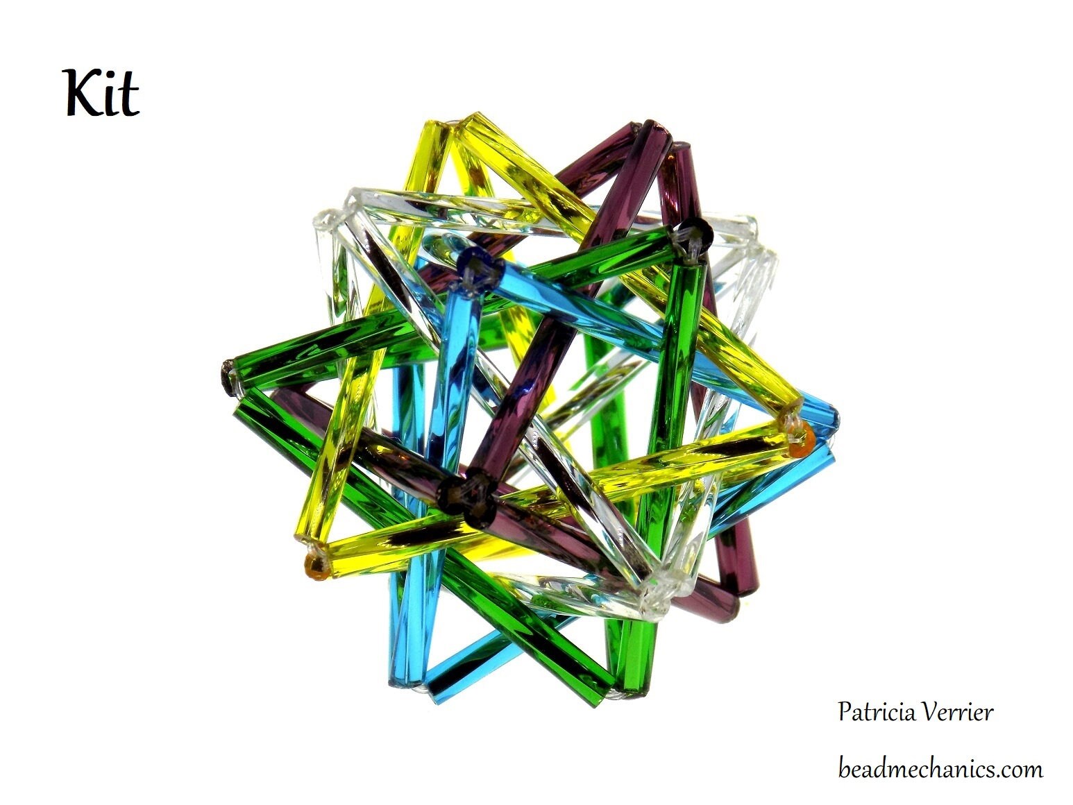 Bead Kit for 30mm Bugle Bead Five Colour Interlinked - Etsy