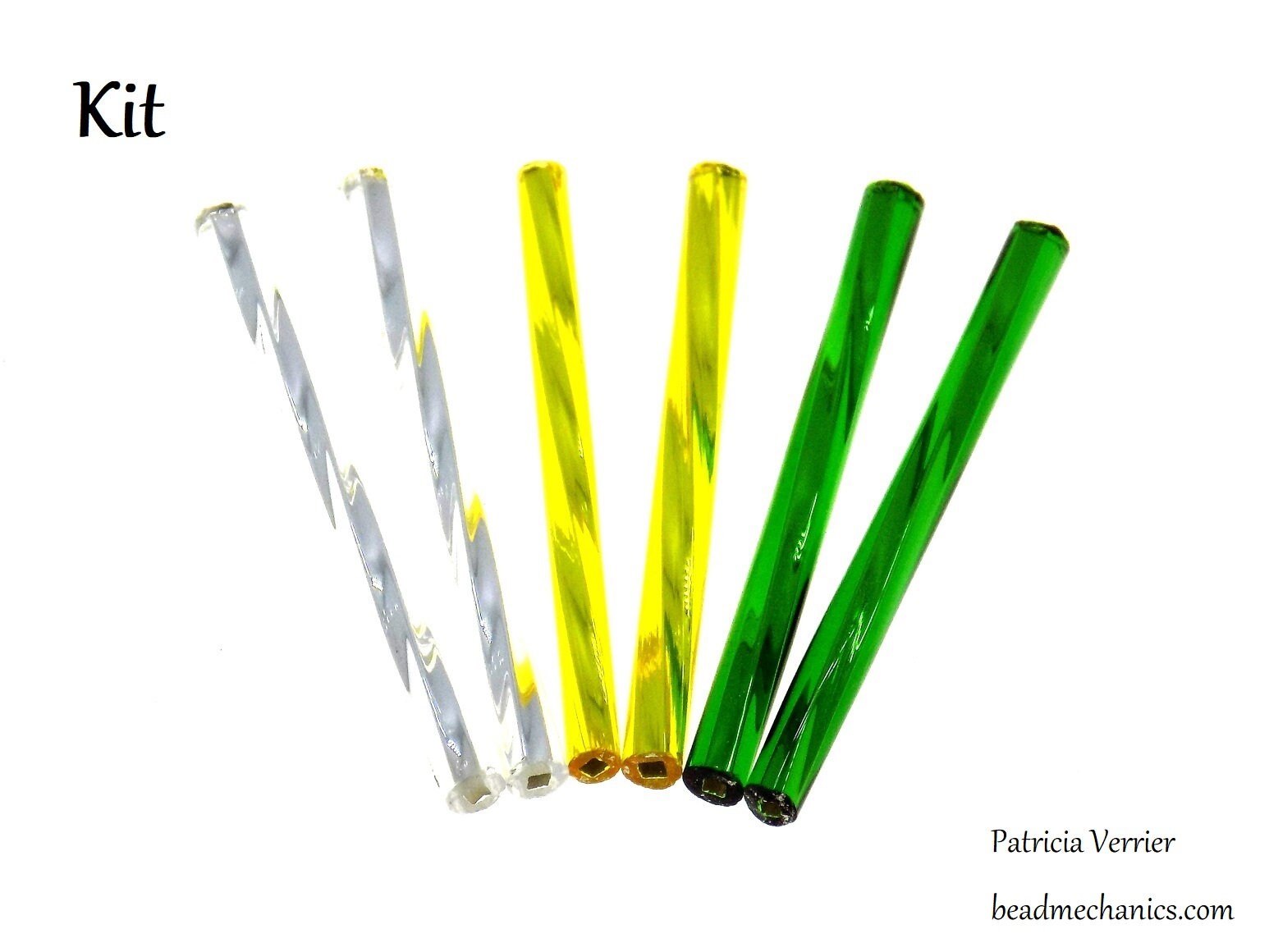 Bead Kit for 30mm Bugle Bead Three Colour Interlinked - Etsy