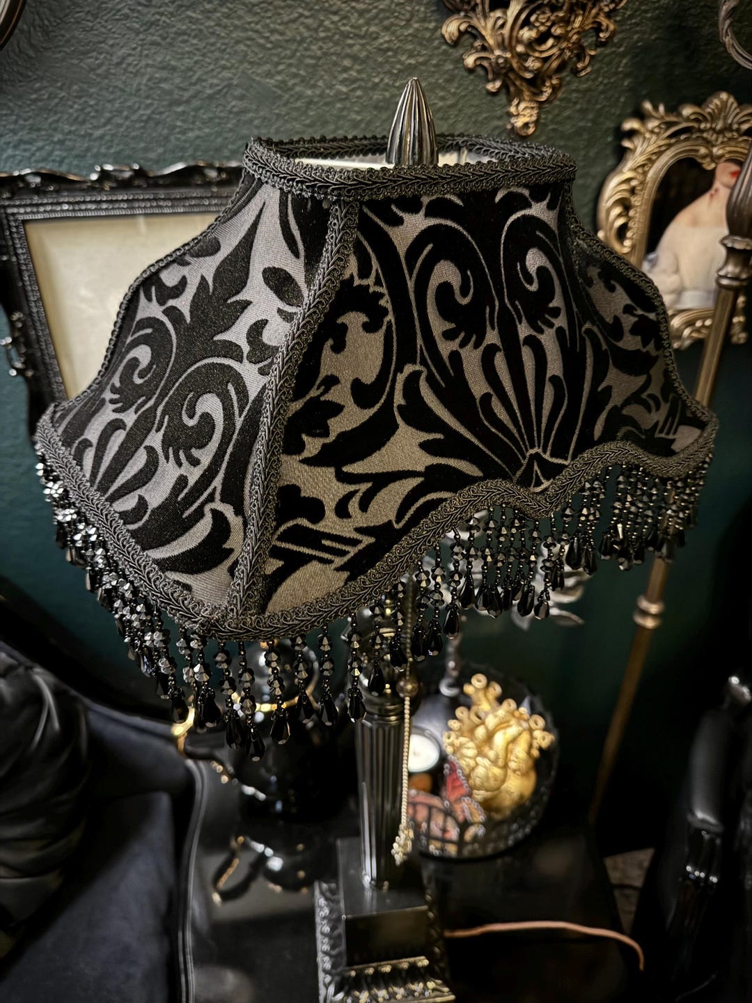 Gothic Velvet Handsewn Lampshade - *made to Order: 7-8 Weeks* - Etsy