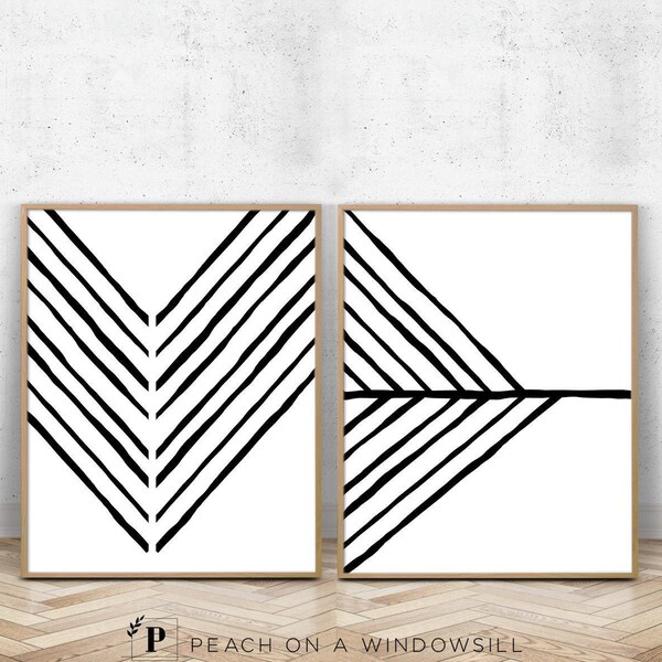 Chevron Art Print - Etsy