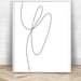 Minimal Line Drawing | Simple One Line Art Print | Black and White ...
