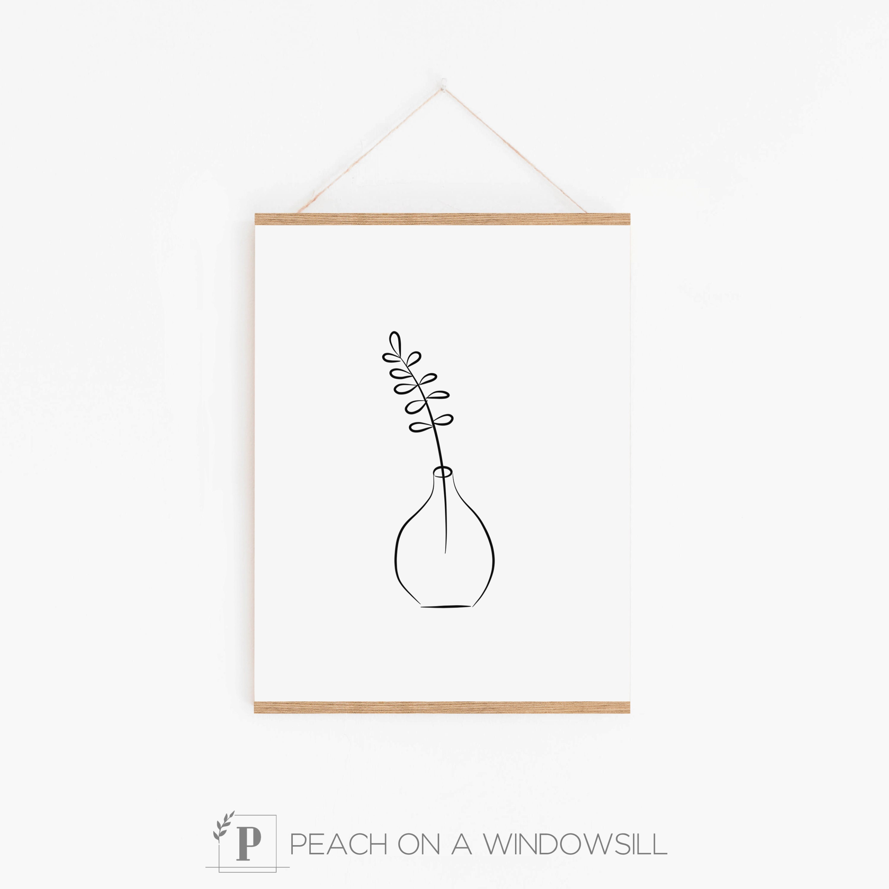 Plant Printable Simplistic Plant Artwork Minimalist | Etsy