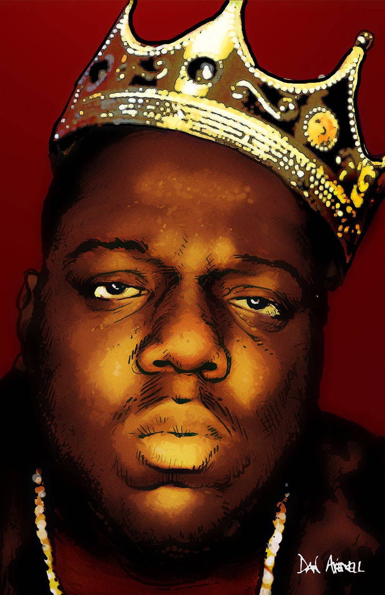 Biggie Smalls Aka Notorious B.I.G Art Print/poster | Etsy