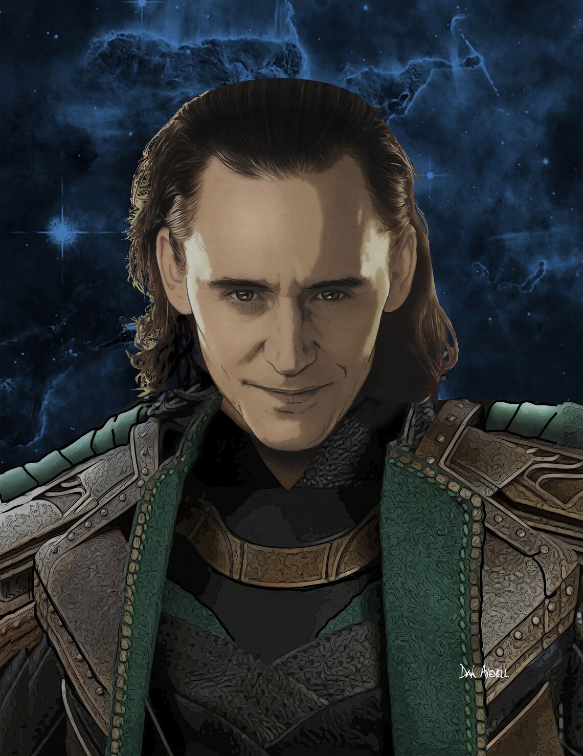 Marvel Loki The Norse God Of Mischief Mounted Canvas | Etsy