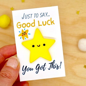 Lucky Pocket Star, Good Luck Token, You Got This Gift, Pocket Hug, Send ...
