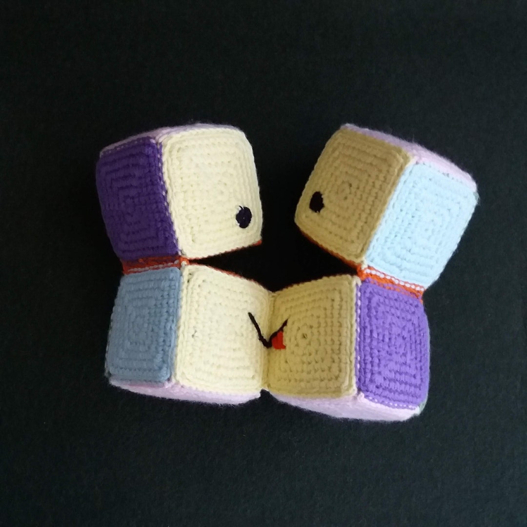 Crochet Easy PATTERN for Mini Infinity Cube,infinity Cube With Smiley ...