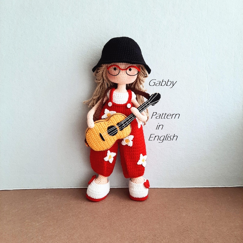 PATTERN for Doll Gabby, Crochet Doll Base With Hair, Removable Outfit ...