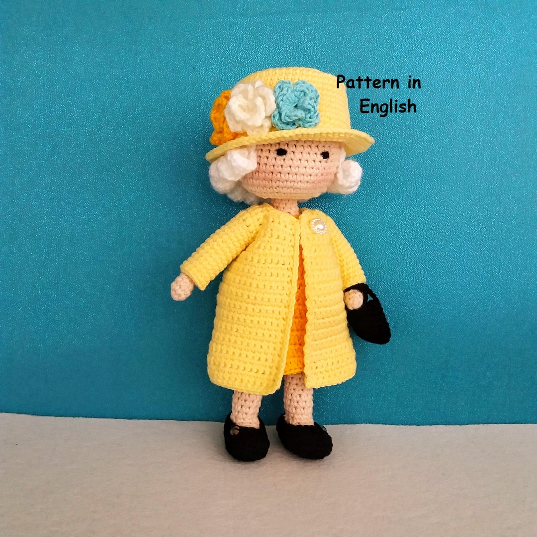Crochet Pattern, Queen Elizabeth II Doll, Amigurumi (PDF Pattern) - Etsy
