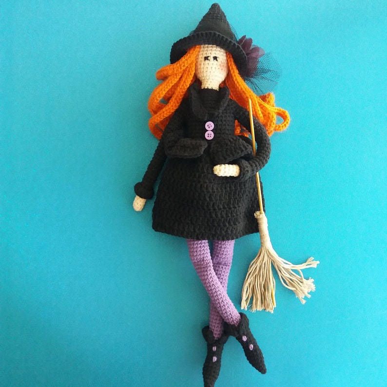 Crochet Halloween Witch Doll Pattern, Tilda Amigurumi (PDF Pattern) - Etsy