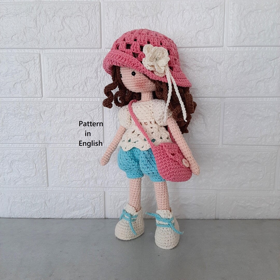 Crochet Pattern for Doll Emmy, Doll With Removable Clothes, Blouse ...