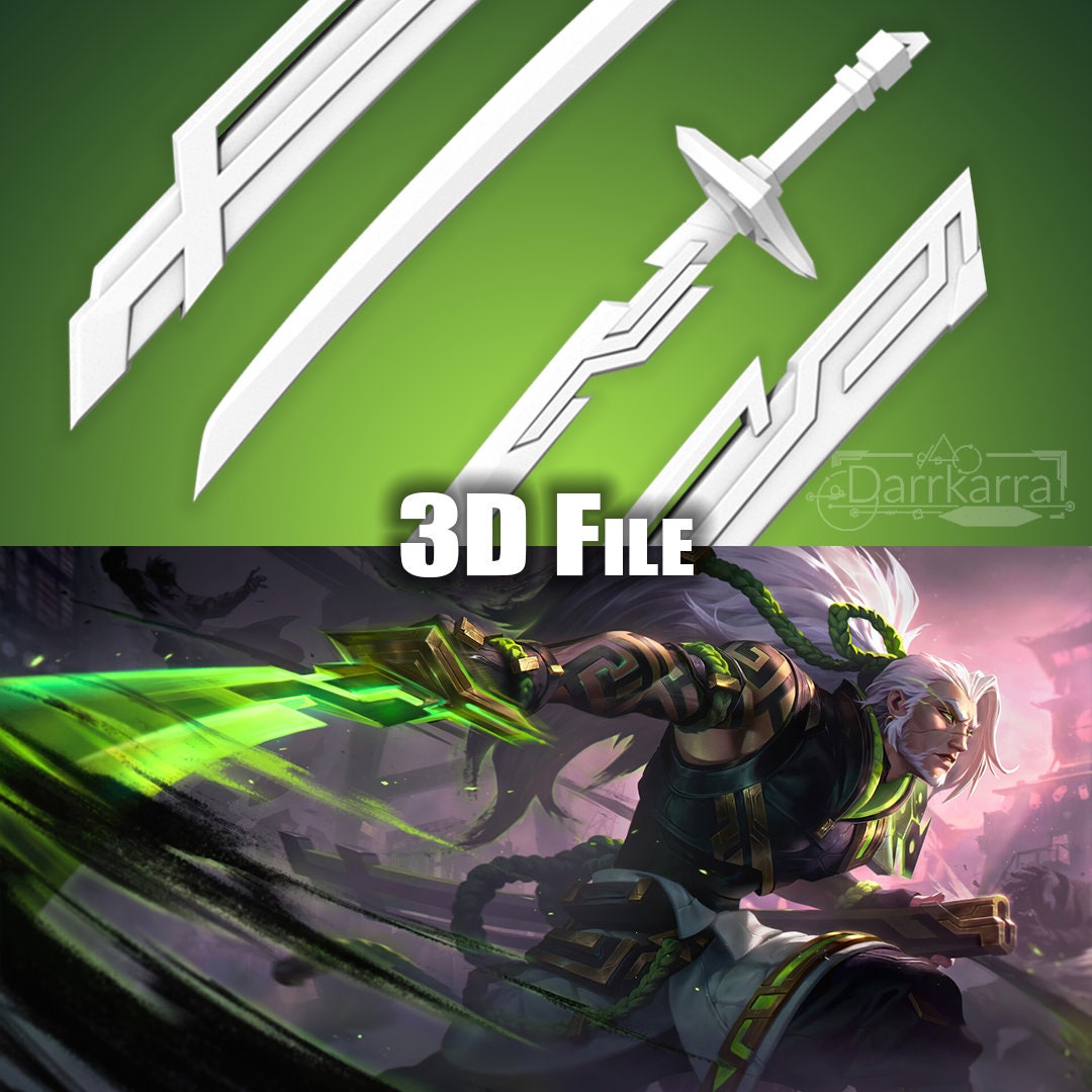 Inkshadow Yasuo League of Legends STL Files - Etsy