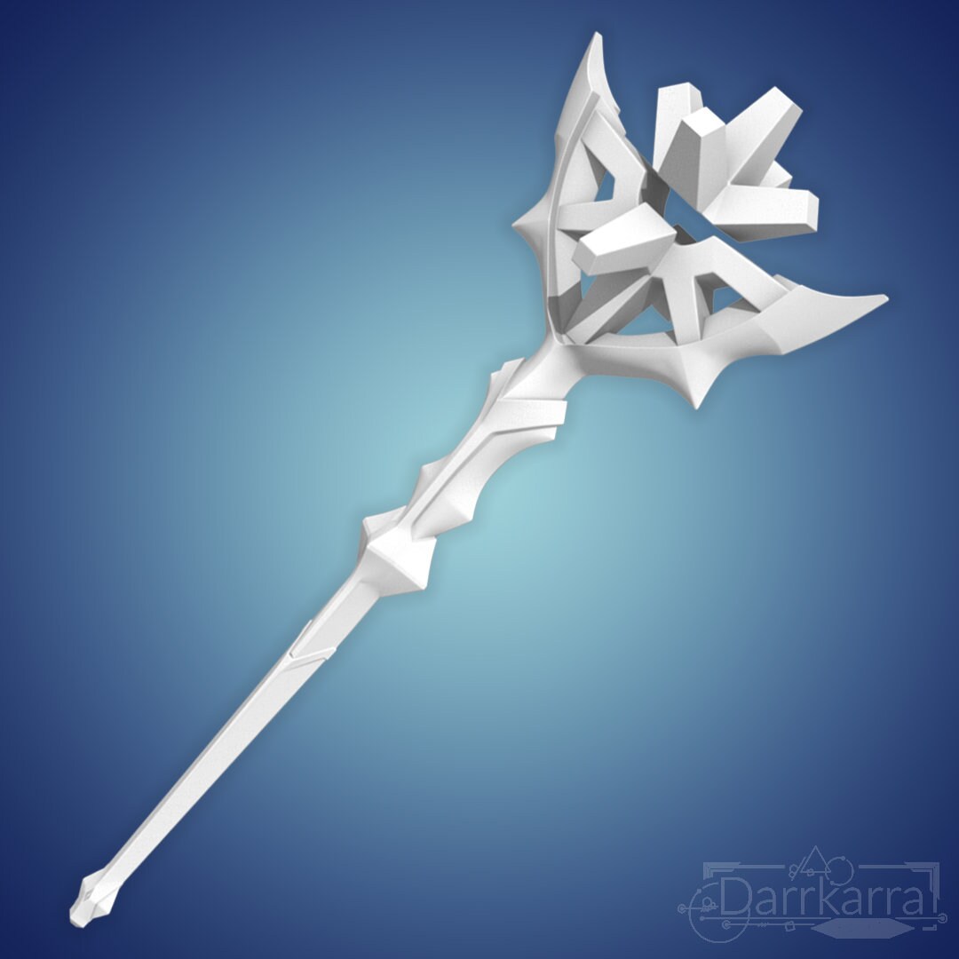 Cryo Abyss Mage Staff Genshin Impact STL - Etsy