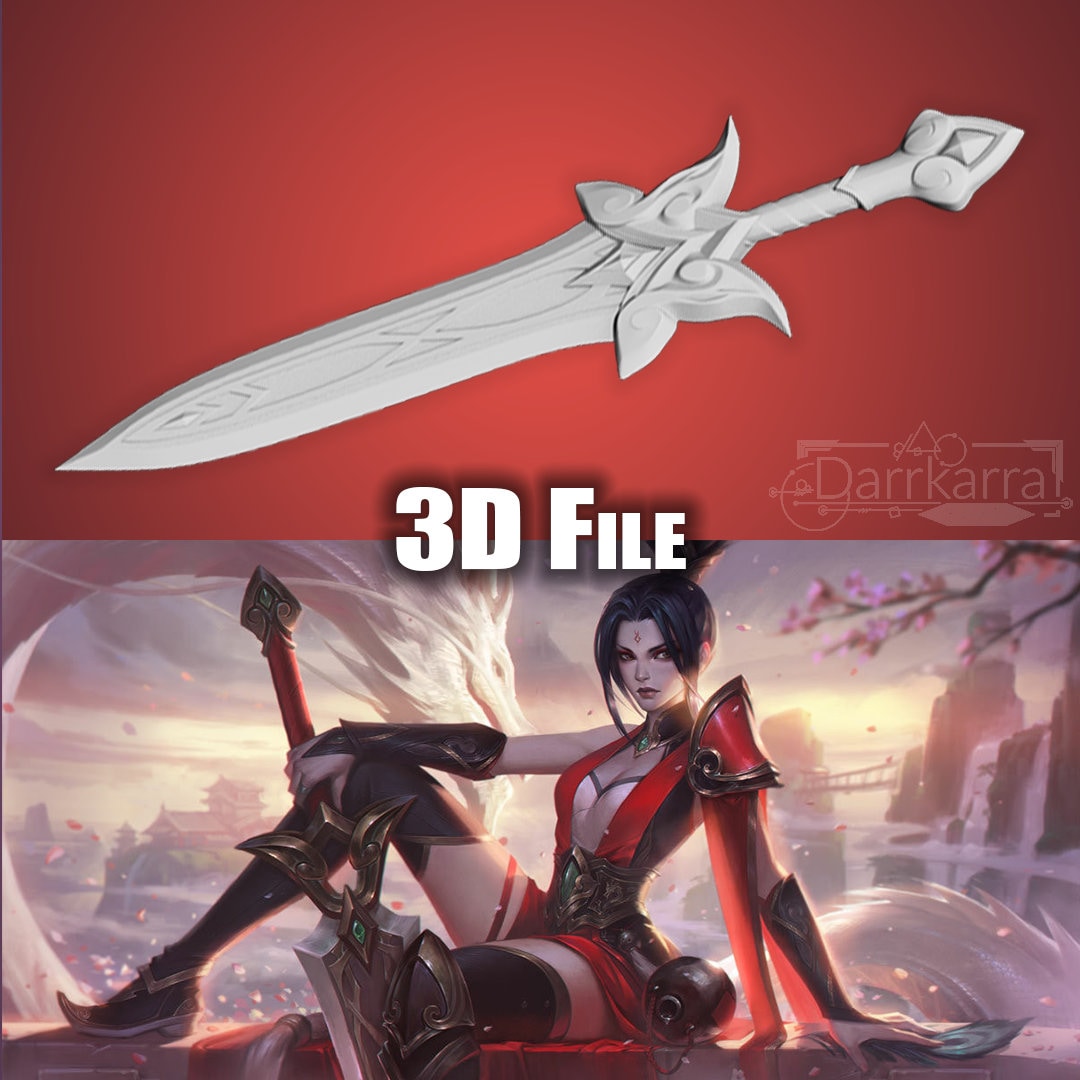 Riven Valiant Sword League of Legends STL Files - Etsy