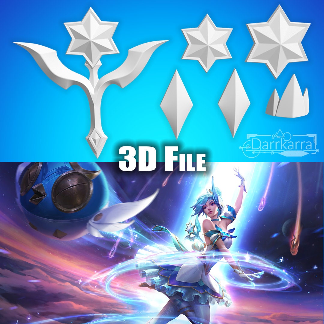Star Guardian Orianna Wild Rift Accessories / League of Legends STL ...