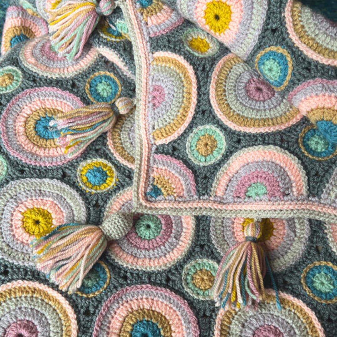 Magic Circle Crochet Blanket Yarn Kit NEW Colourway Skimming Stones ...