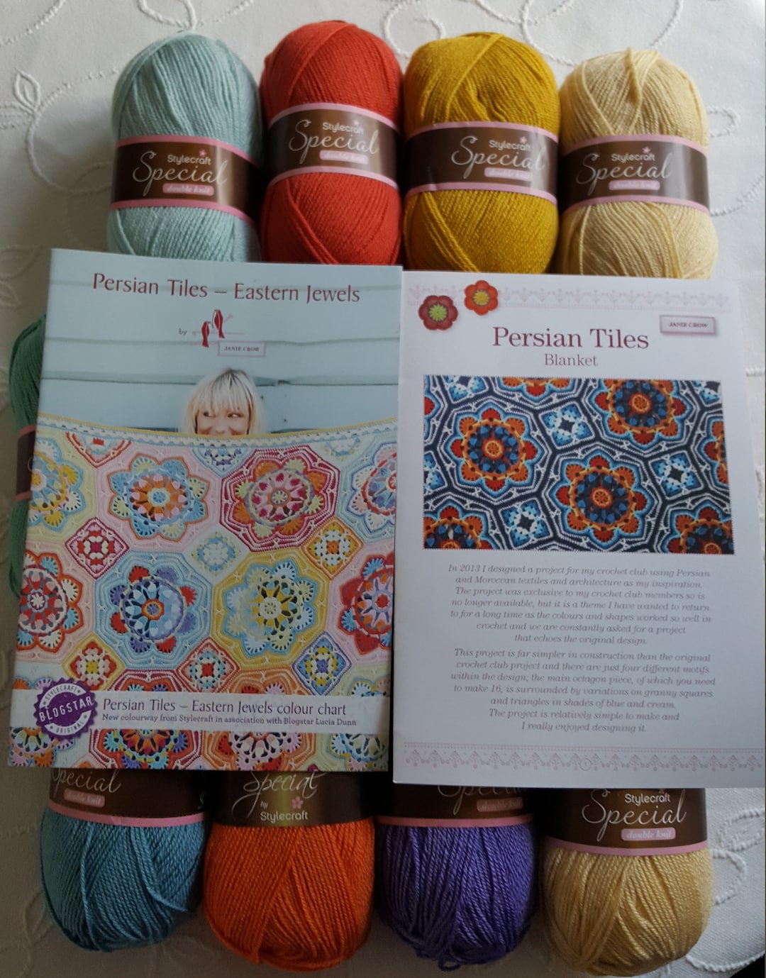 Persian Tiles, Eastern Jewels Complete Crochet Blanket Kit Stylecraft ...