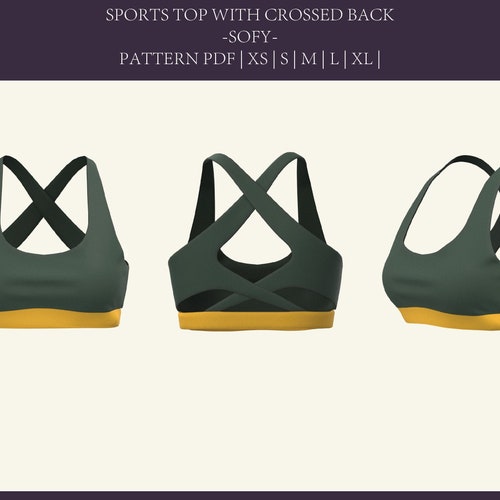 Sewing Pattern Sports Top Activewear Gym Top Sewing Pattern | Etsy