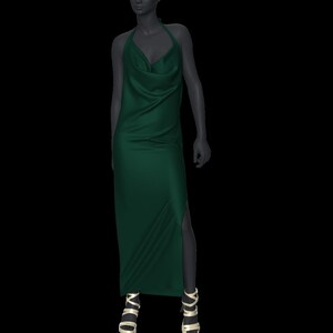 Cowl Neck Dress Digital Sewing Pattern || Summer Dress Pattern to Sew ...