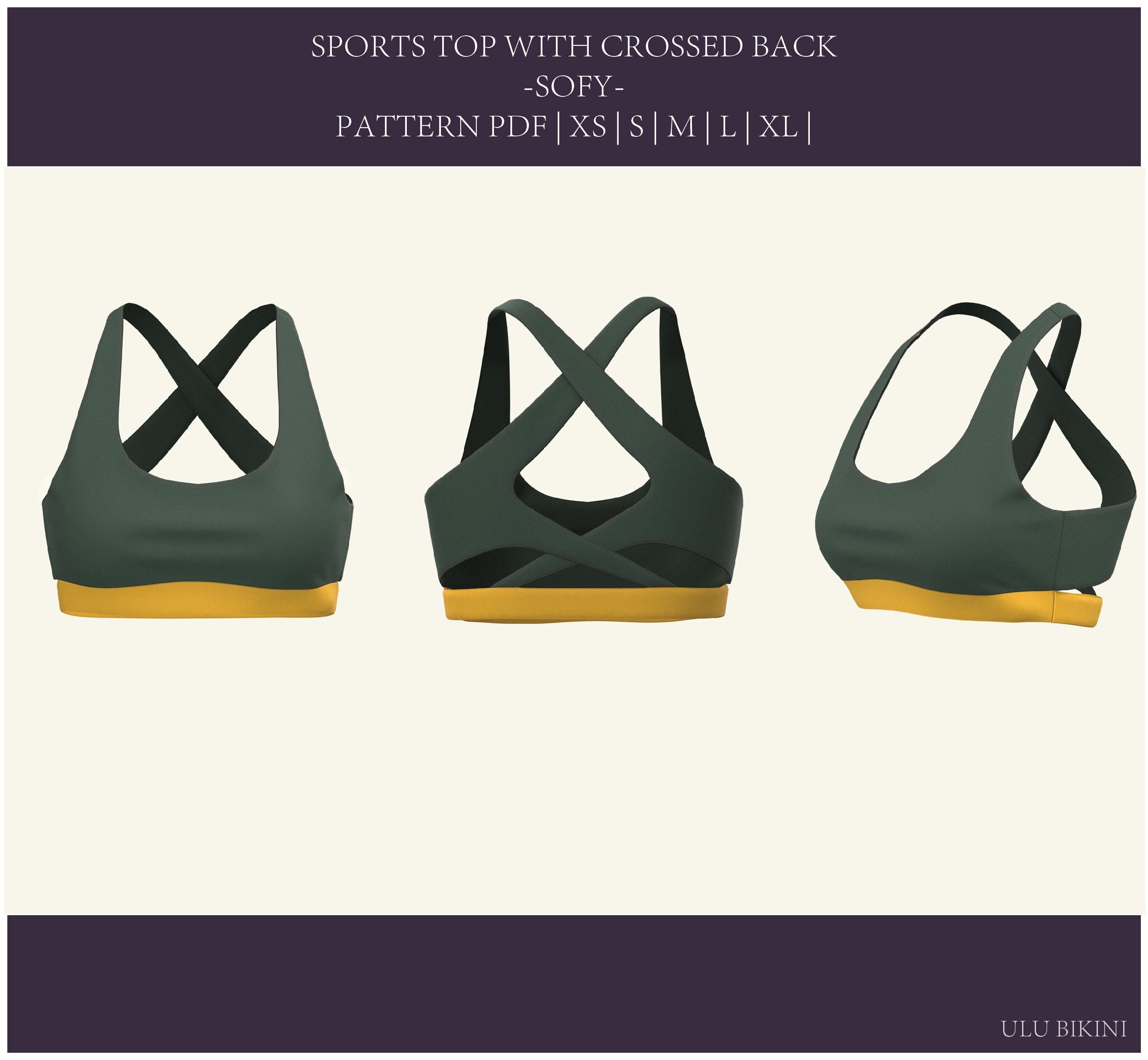 Sewing Pattern Sports Top Activewear Gym Top Sewing Pattern | Etsy