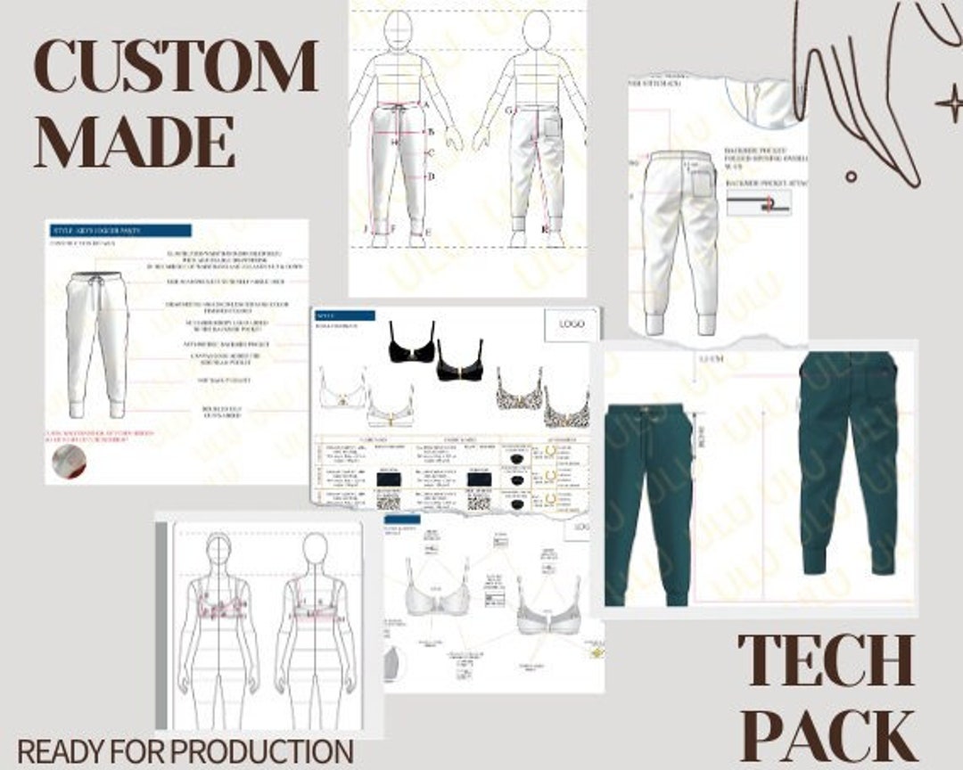 Apparel Tech Pack Custom Made Fashion Design Tech Pack Designer Fashion ...
