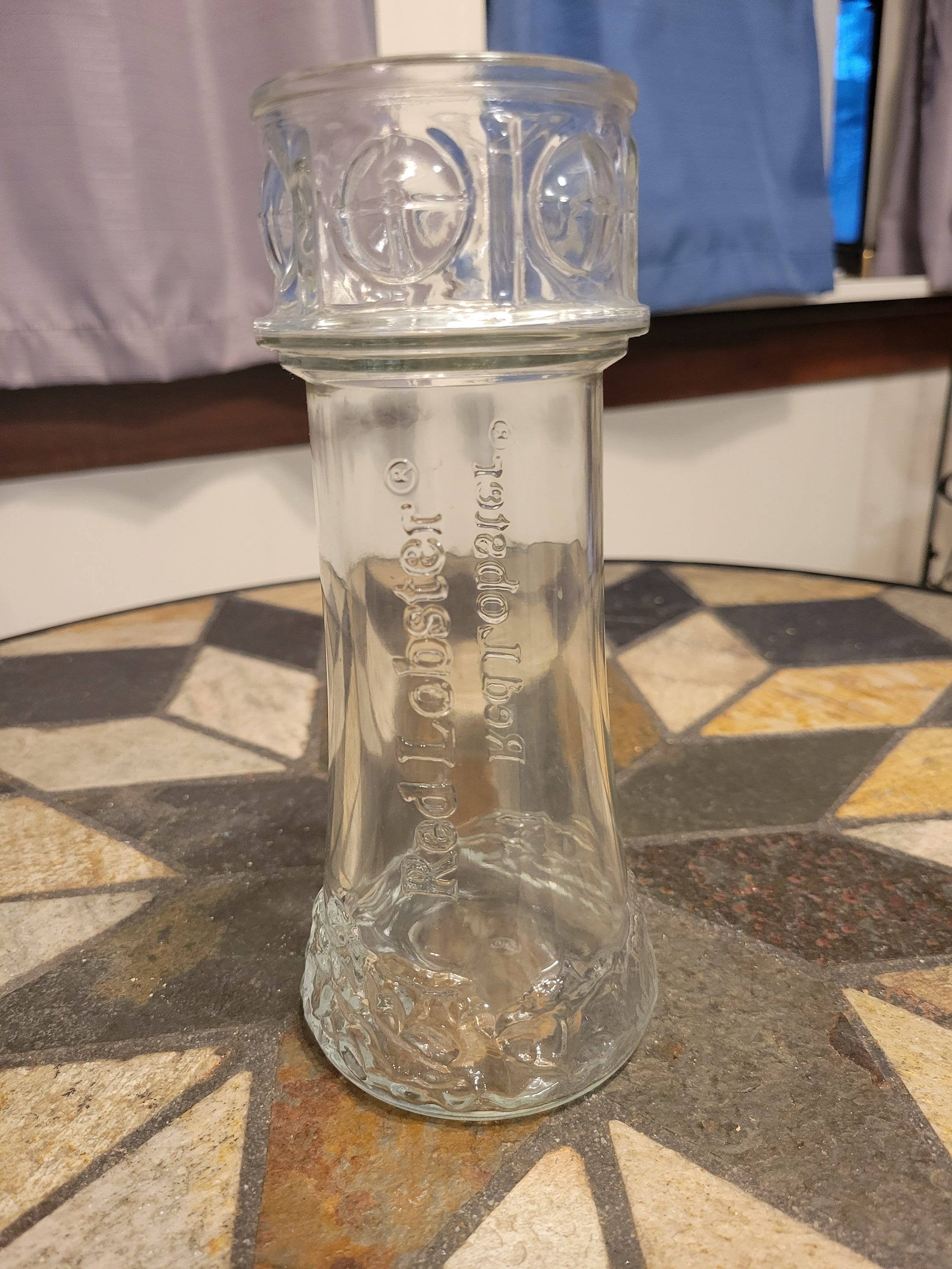 Red Lobster Lighthouse Glass With Embossed Logo - Etsy