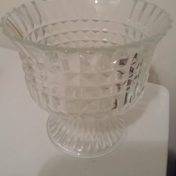 Clear Glass Compote - Etsy