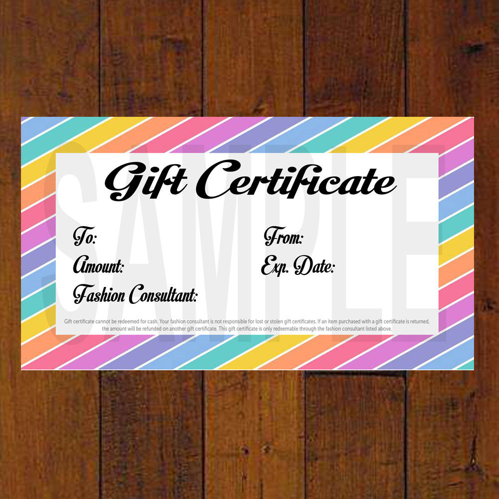 Instant Download - Gift Certificate for Direct Sales, Independent ...