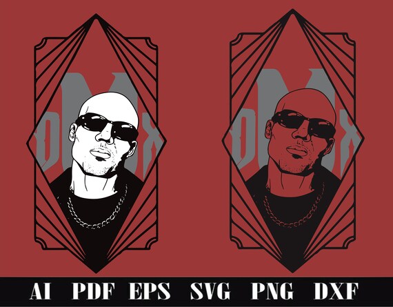 Drawing & Illustration Digital Rap Legend Svg Png Jpg files DMX Digital ...