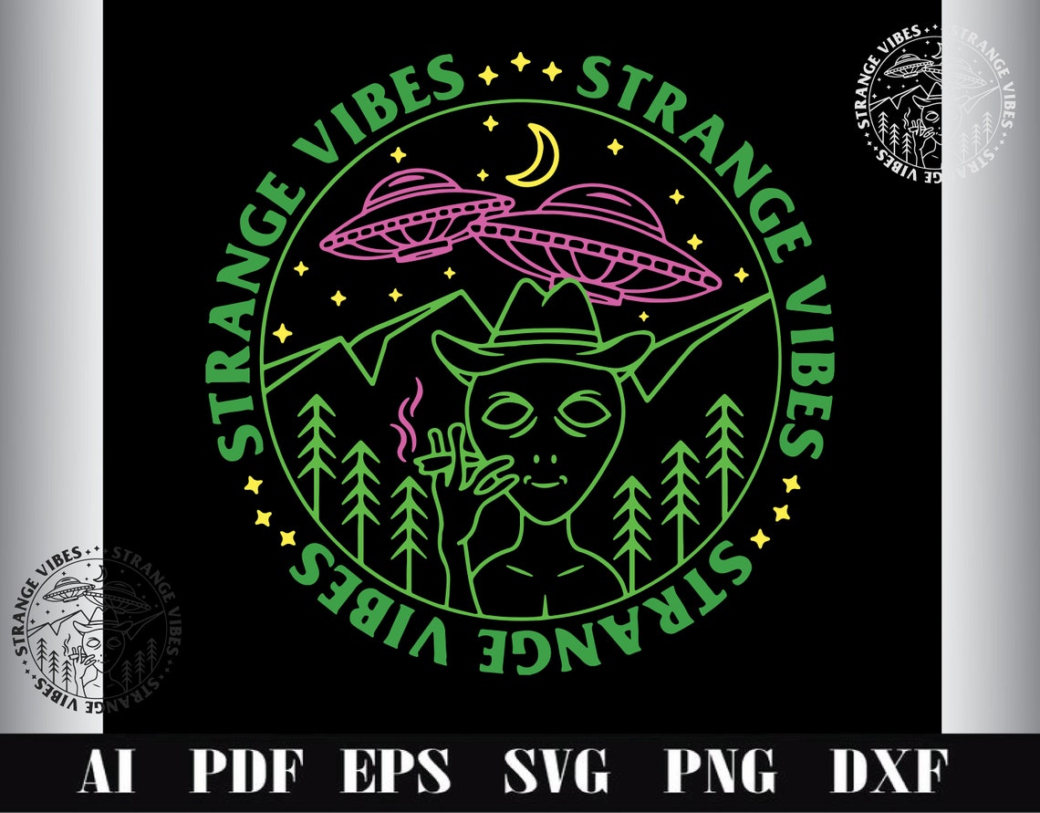 Alien Smoking Weed Good Vibes-Marijuana Smokers Gift 420 - Etsy España