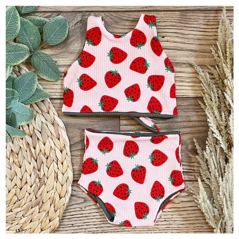 Two piece girl swimming suit - Etsy.de